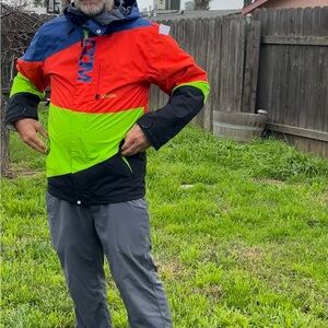 Volcom | Jackets & Coats | Volcom Mens Vibrant Colorblock Raincoat ...